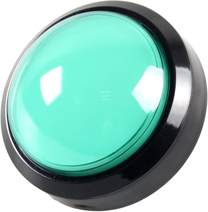 EG Starts Arcade Buttons 100mm Big Dome Convex Type LED Lit Illuminated Push Button for Arcade ...