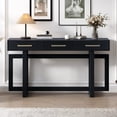 EGBHDSFT Elegant 3-Drawer Console Table - Extra Long Entryway Table ...