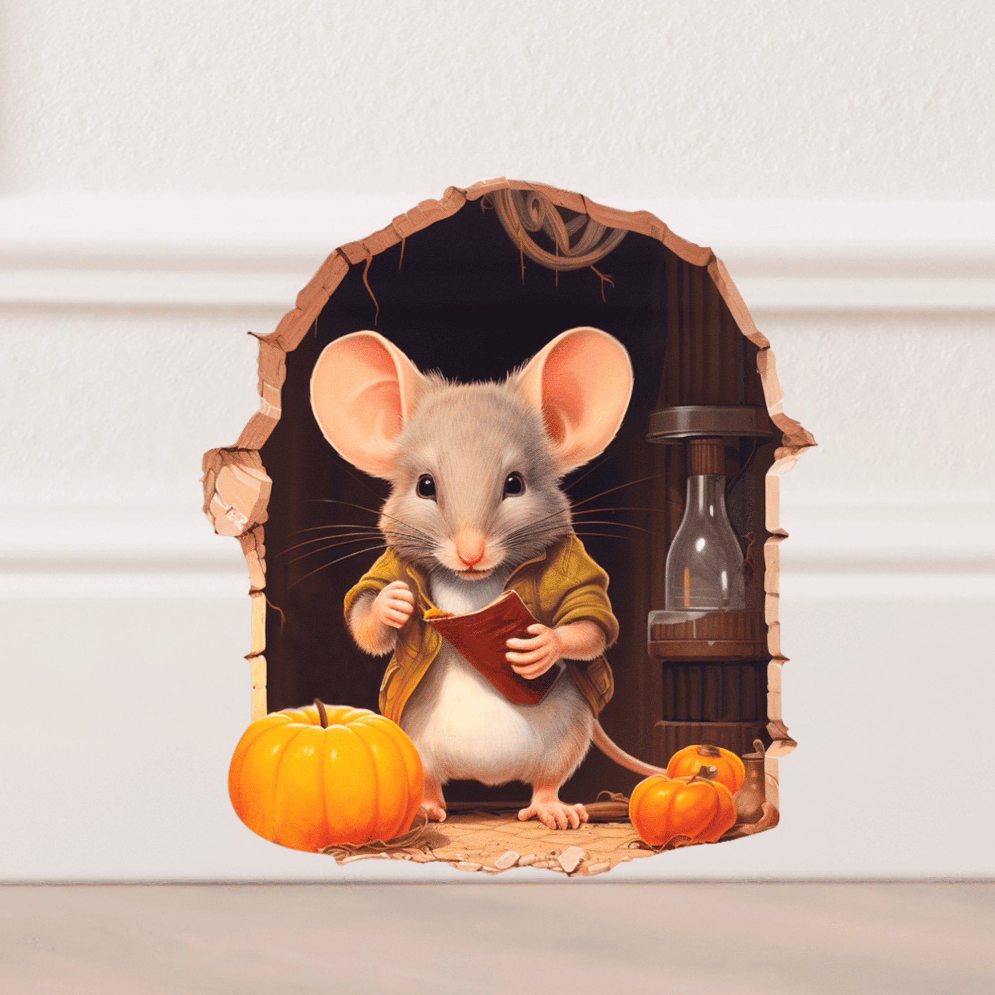 EGD Cute Mouse Hole Wall Decals 3D | 4"x4" Wall Stickers for Child Room ...