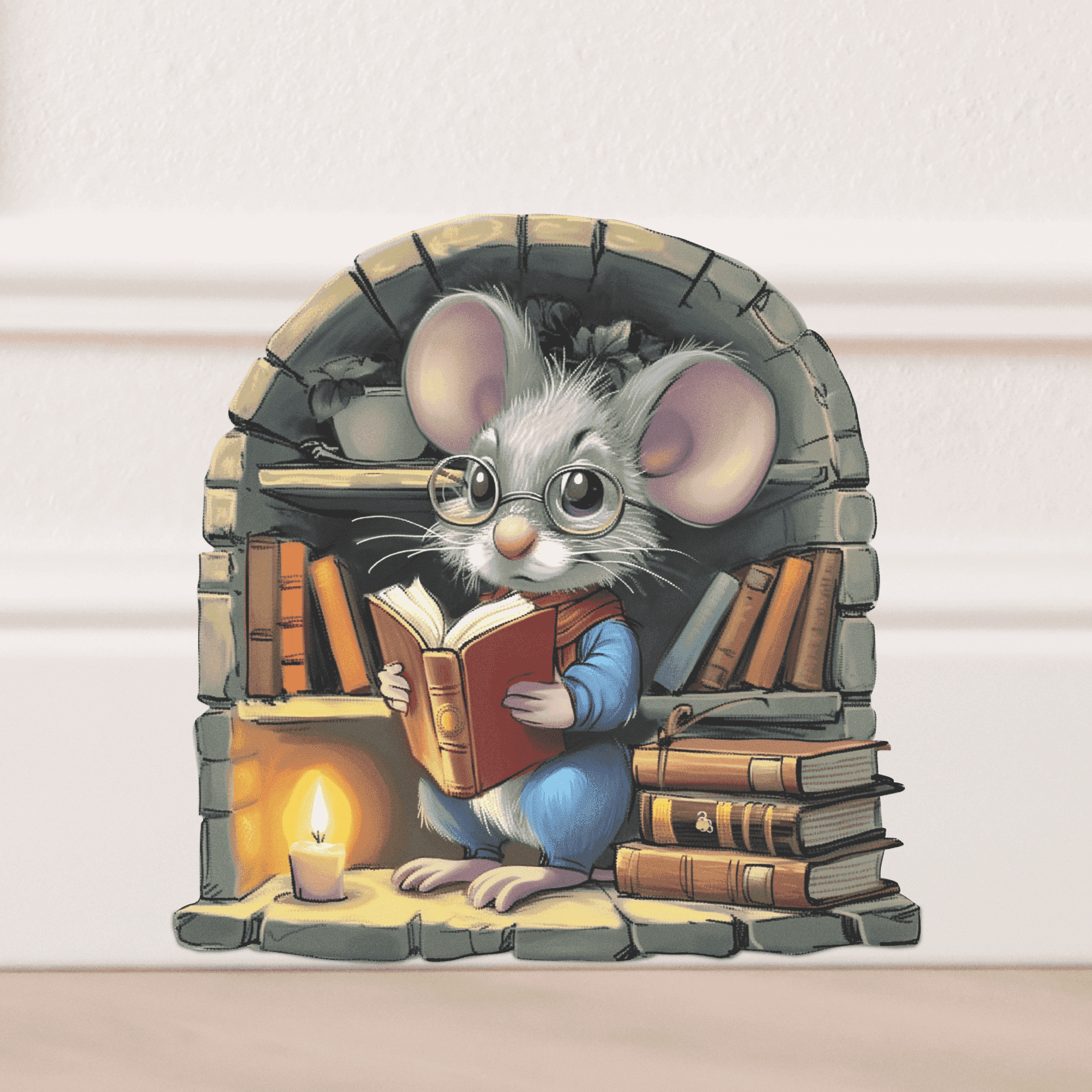 EGD Cute Mouse Hole Wall Decals 3D | 4"x4" Wall Stickers for Child Room ...