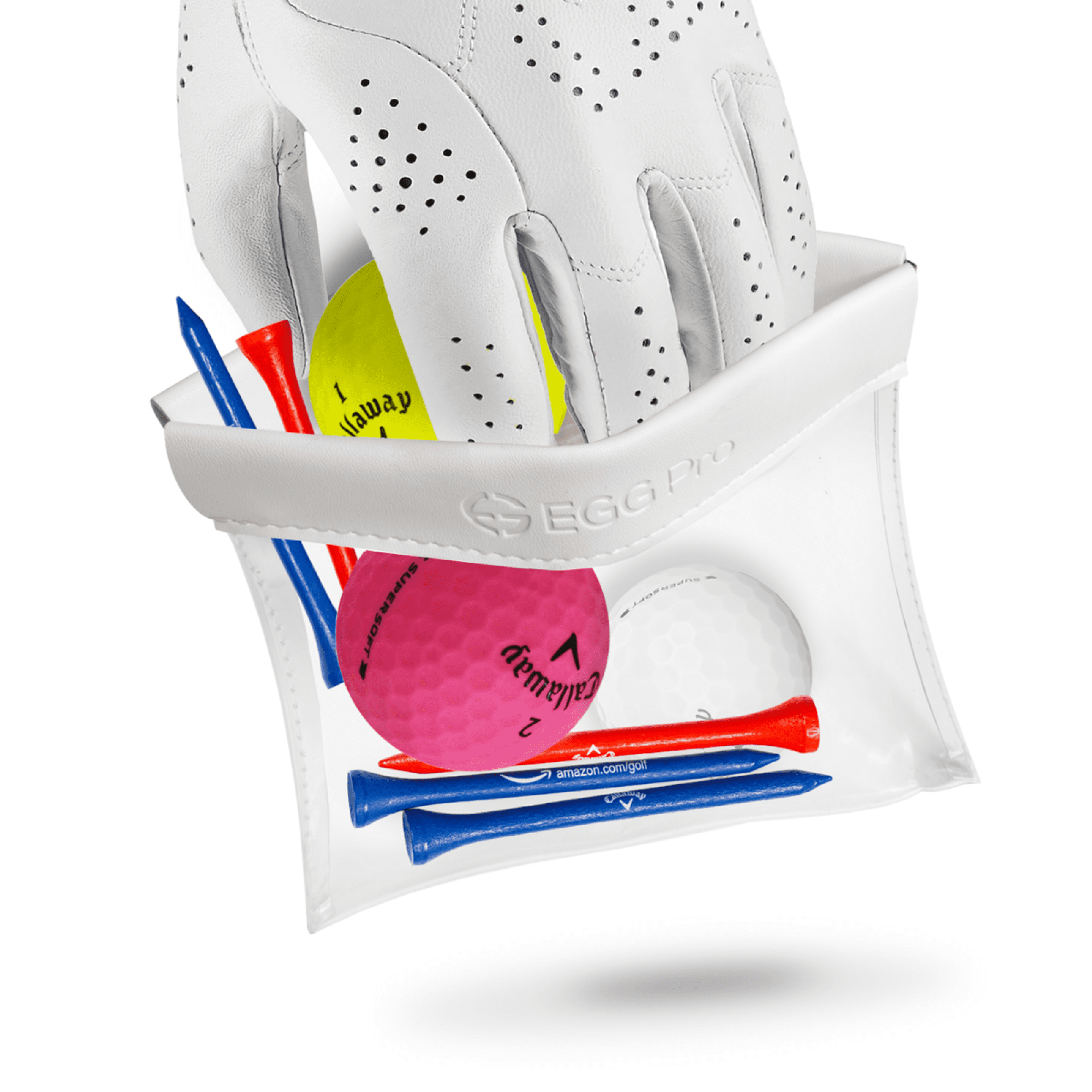[EGG PRO] Golf Tees Pouch bag with hanger, Clear Transparent Wide ...