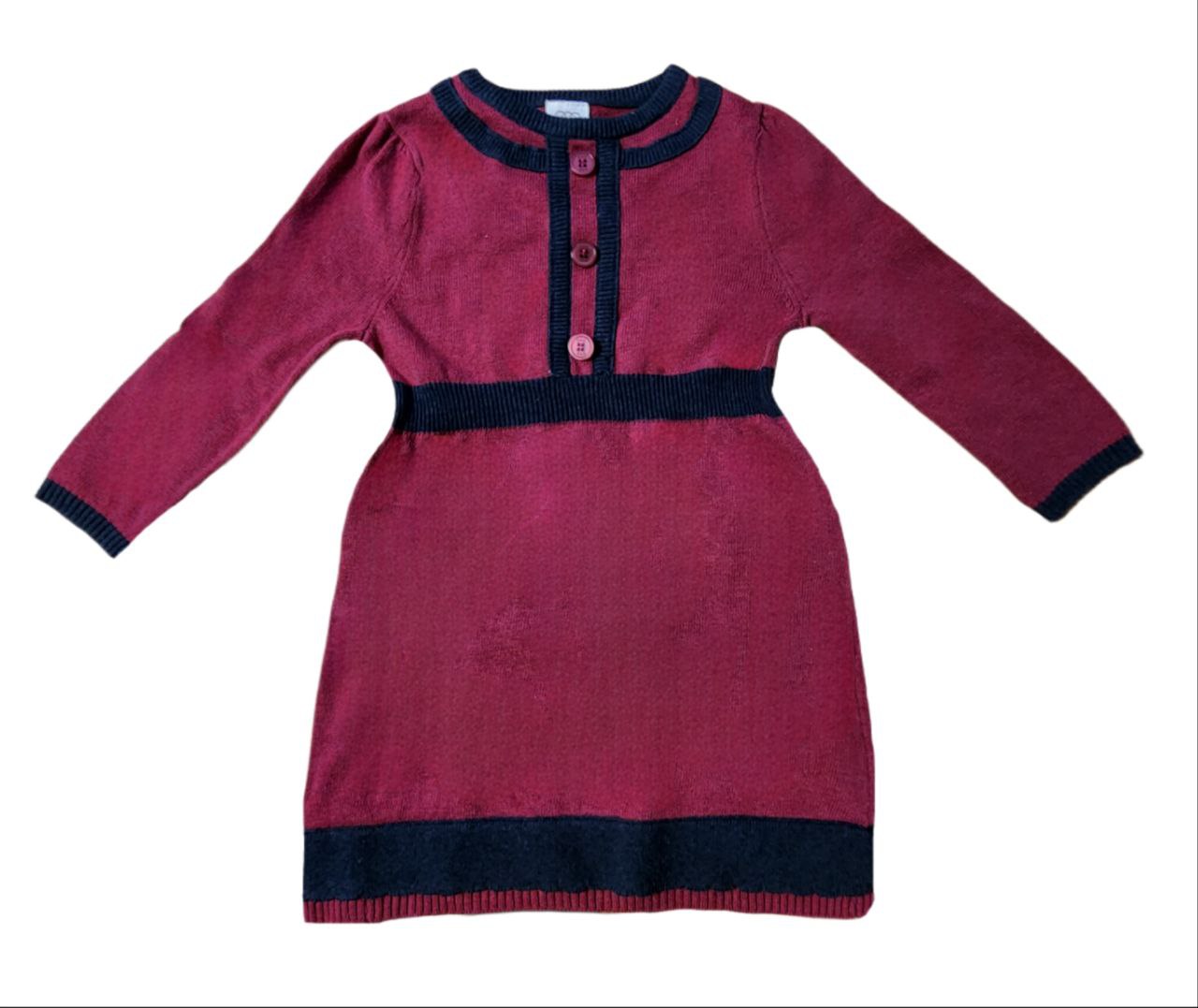 EGG by Susan Lazar Toddler Girl's Classic Knit Dress 2T Plum - Walmart.com