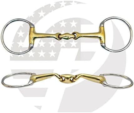EGGBUTT Horse Verbindend Bit Double Jointed with German Silver ...