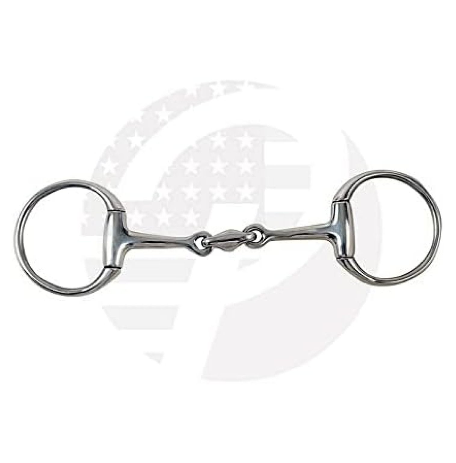 EGGBUTT Snaffle Horse Bits Double Jointed Horse Bit with Oval Stainless ...