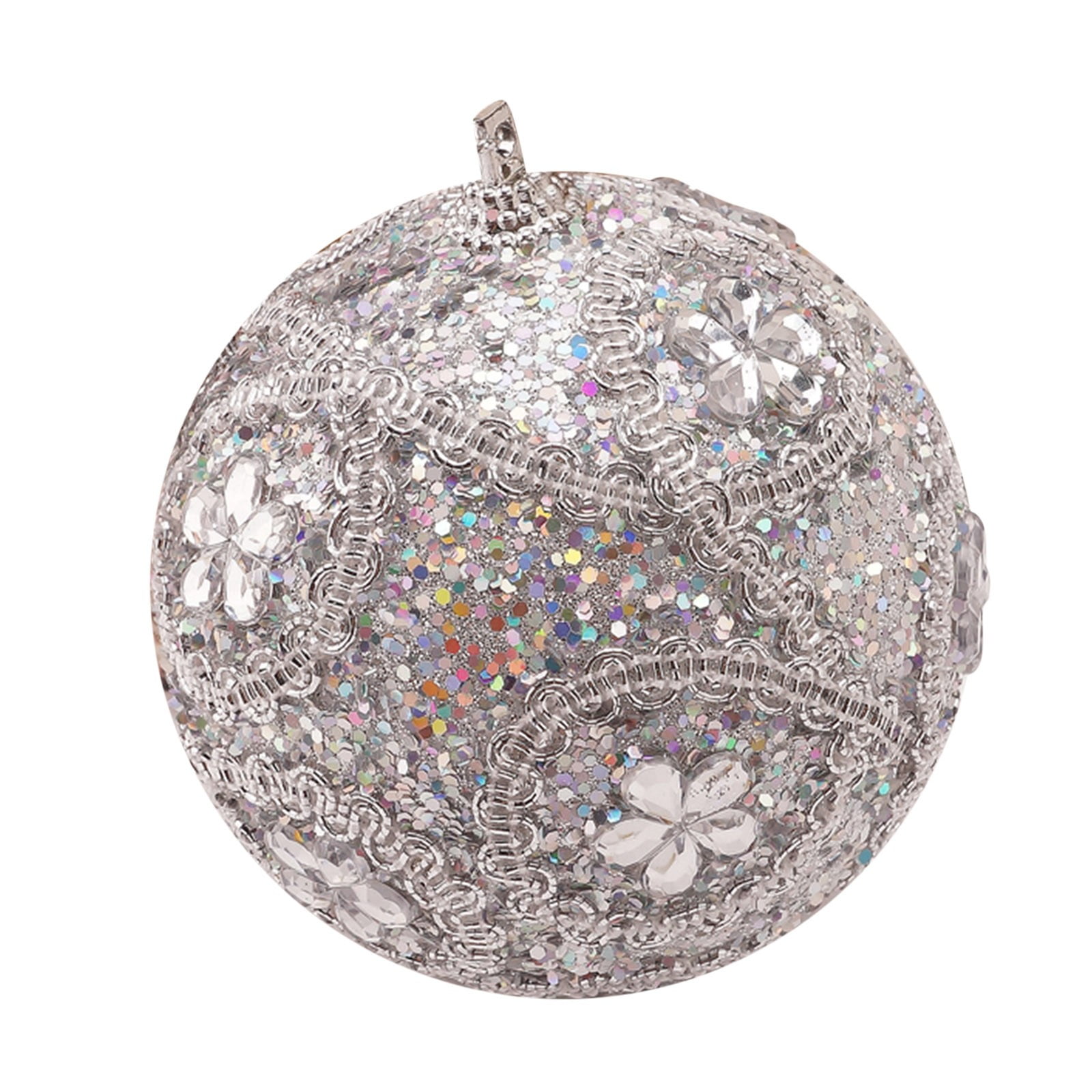 EGNMCR 3.14" Christmas Ball Ornaments Glitter Sequin Ball Shatterproof ...