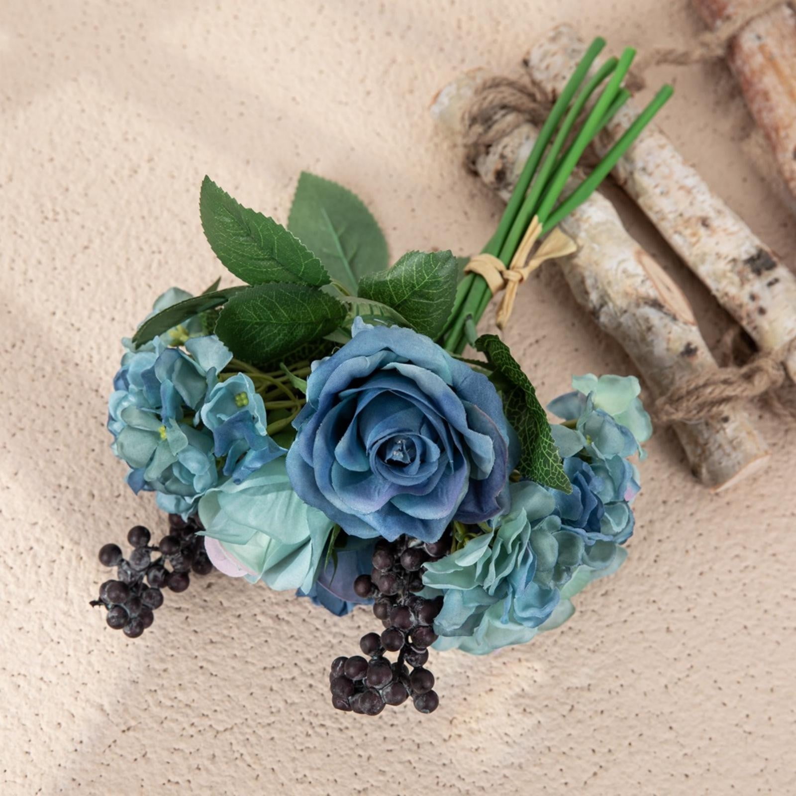 EGNMCR Artificial Roses Flower Silk Rose with Stem Realistic Artificial ...