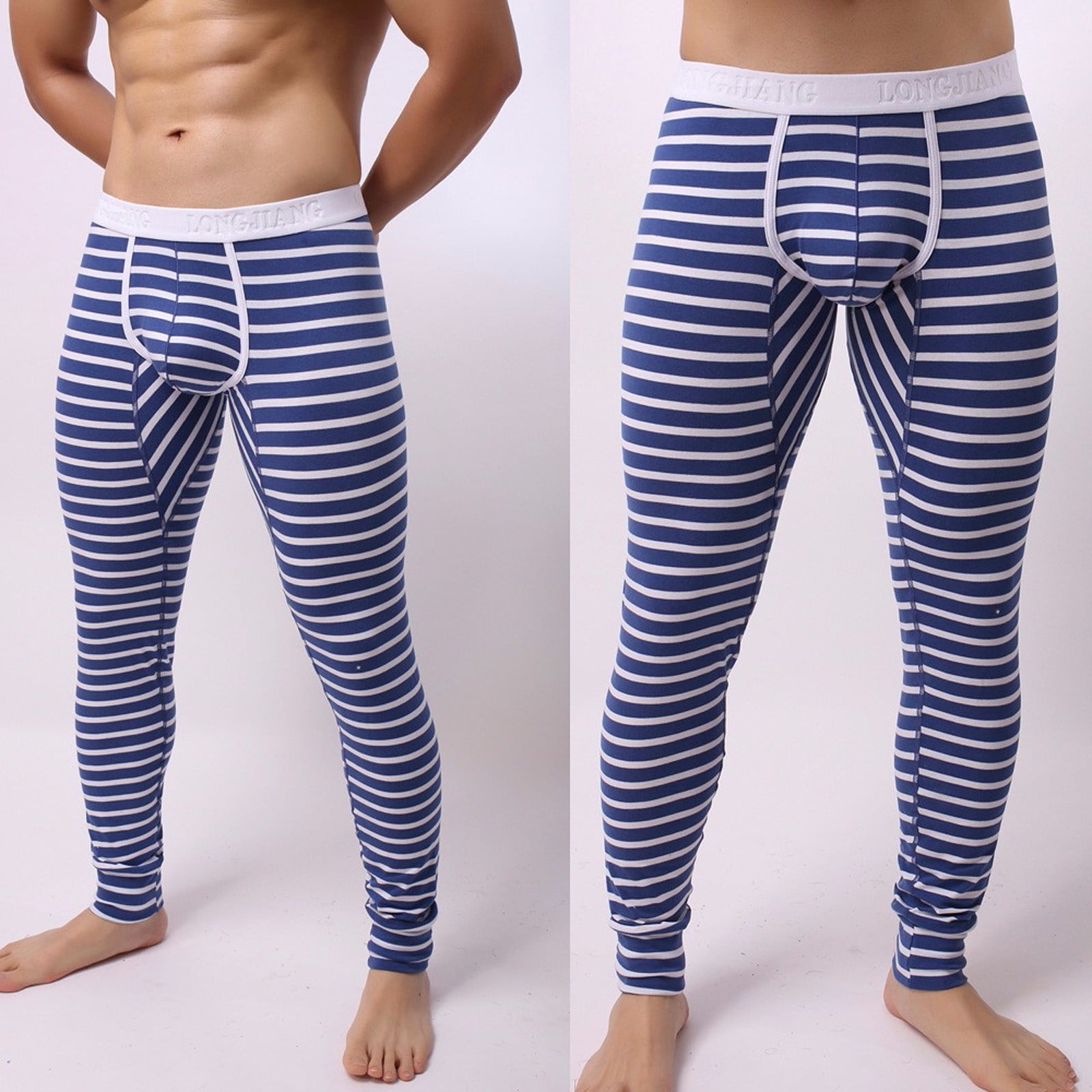 EGNMCR Compression Pants Men Mens Leggings Mens Striped Breathe ...