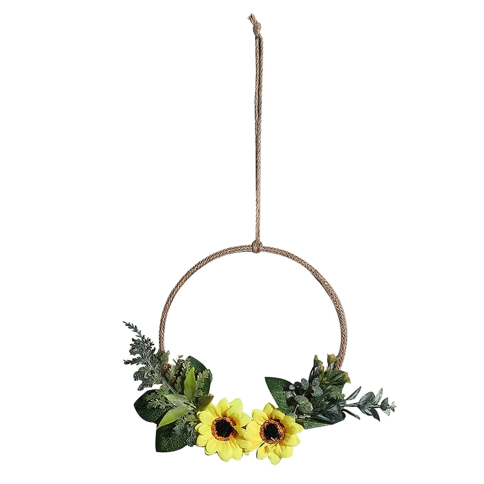 EGNMCR Hanging Flowers Artificial Decor Iron Handheld Flower Bundle ...