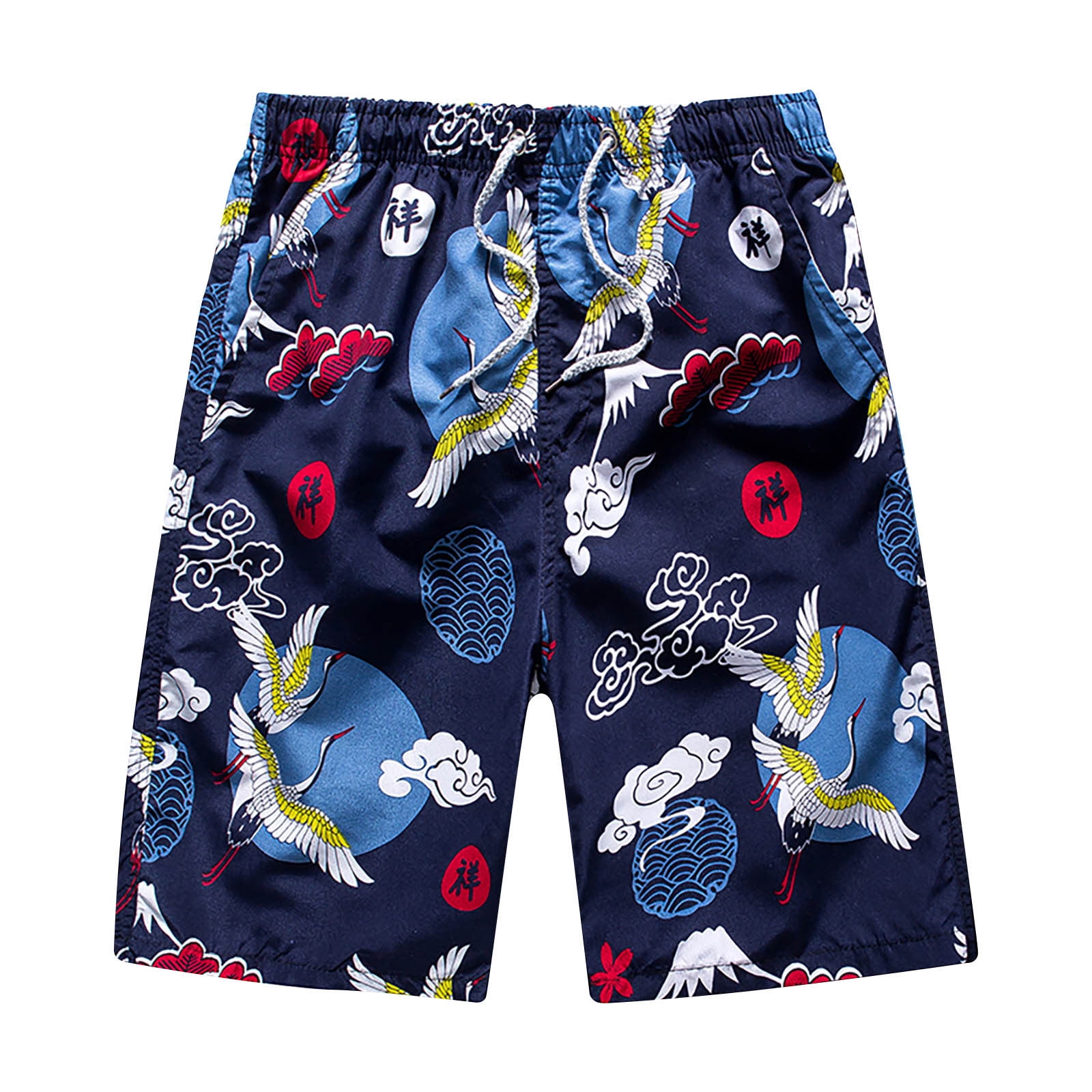 EGNMCR Men's Swim Trunks Quick Dry Beach Shorts Swimwear Bathing Suits ...