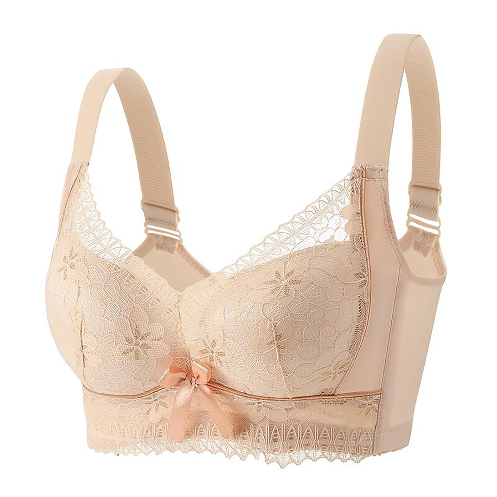 EGNMCR Plus Size Bras Woemen Fashion Woman's Lace Beauty Back Solid ...