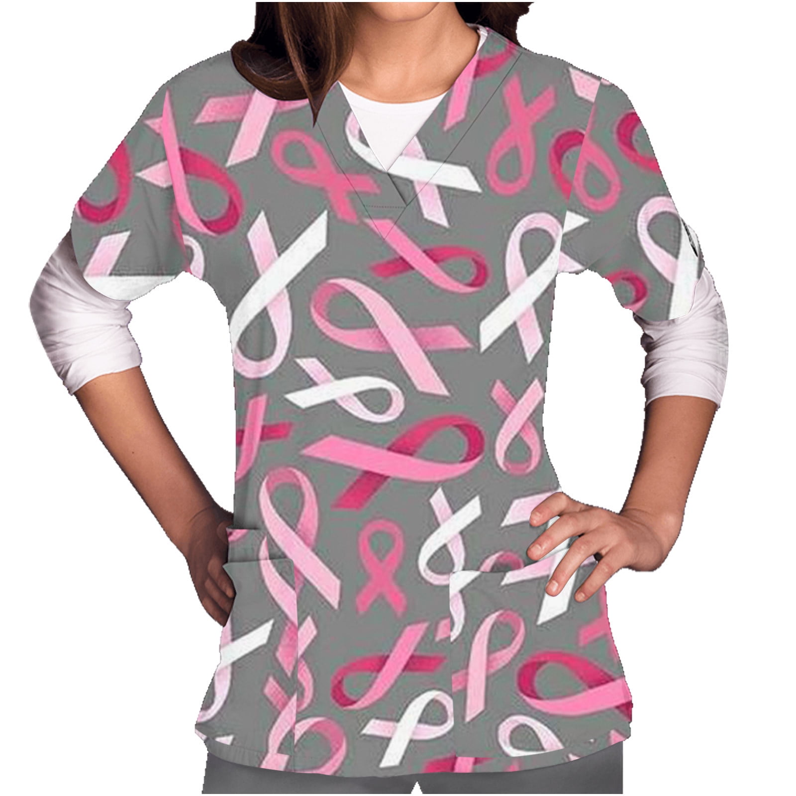 EGNMCR Scrub For Women Breast Cancers T-Shirt Pinks Ribbon Month ... EGNMCR Scrub For Women Breast Cancers T-Shirt Pinks Ribbon Month ...