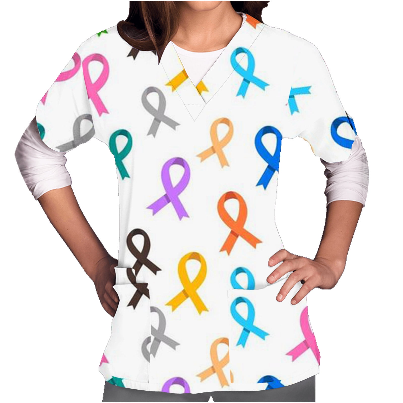 EGNMCR Scrub For Women Breast Cancers T-Shirt Pinks Ribbon Month ... EGNMCR Scrub For Women Breast Cancers T-Shirt Pinks Ribbon Month ...