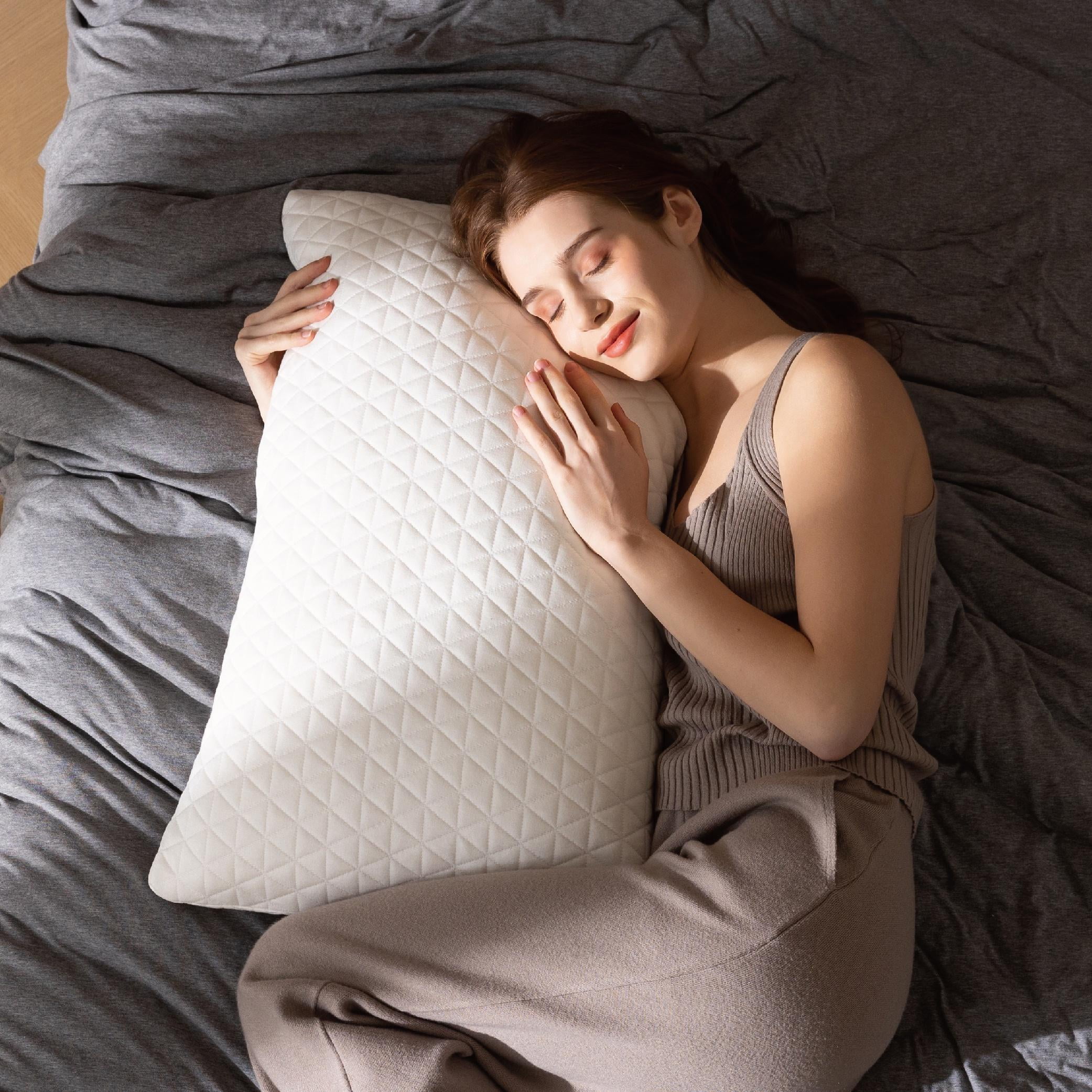 EGO HOME Cooling Single Bed Pillow, Shredded Memory Foam Pillow ...