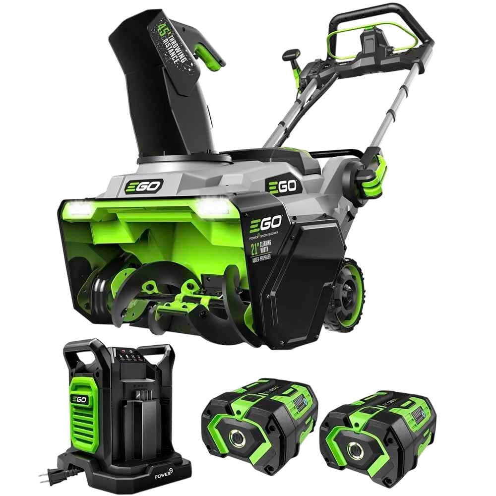 Ego Power+ 21In Electric Cordless Snow Blower, Auger-Propelled with Two ...