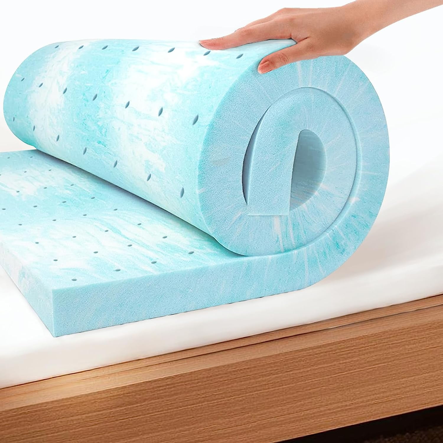 EGO Topper 3 Inch Full Memory Foam Mattress Topper, Gel Foam Mattress ...