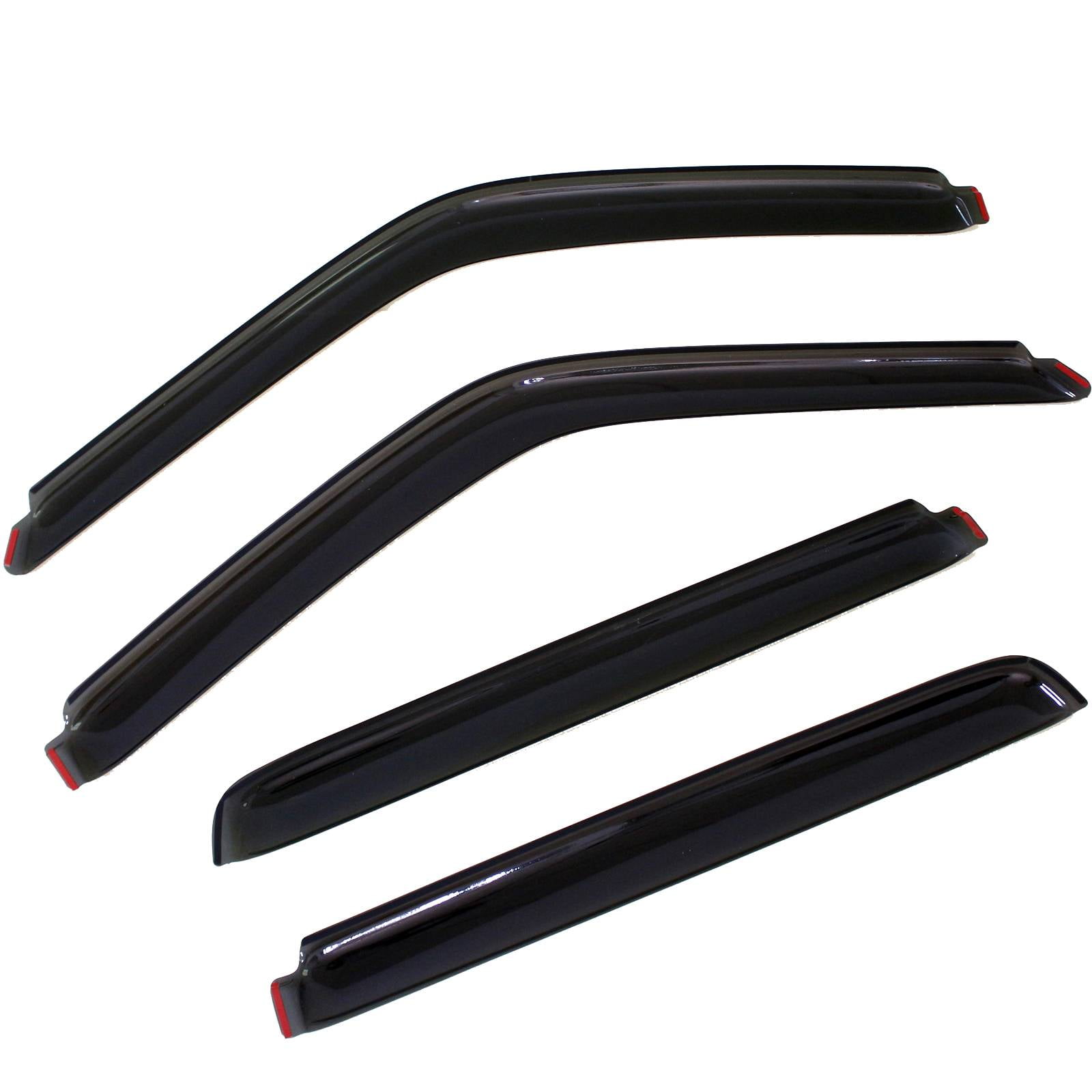 EGOESWELL 194095 Acrylic In-Channel Side Window Deflectors for Cars ...