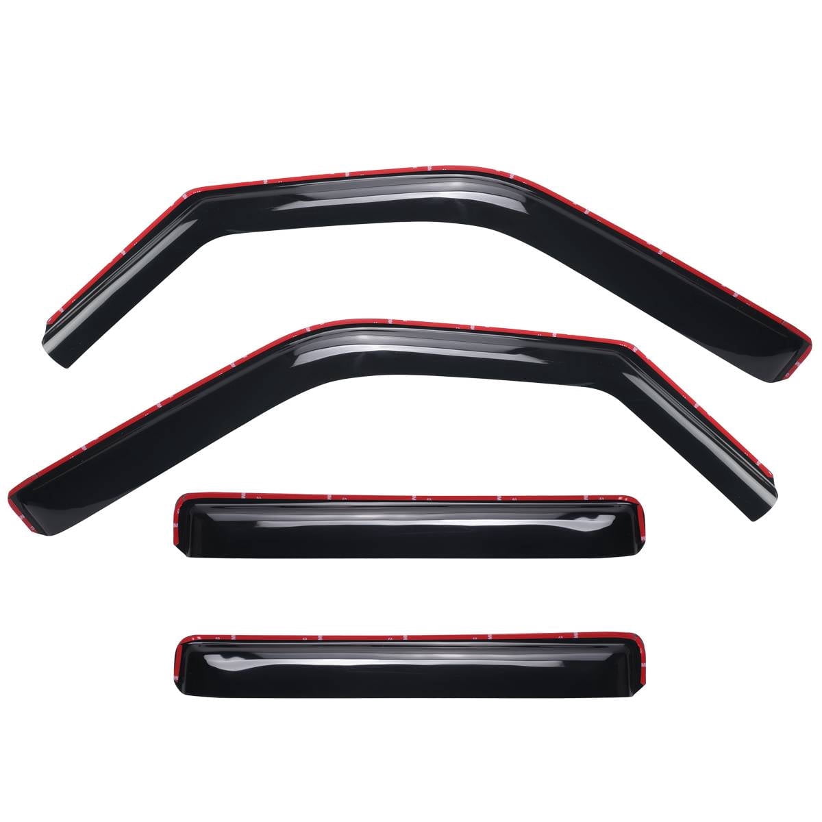 EGOESWELL 194233 Acrylic In-Channel Side Window Deflectors for Cars ...