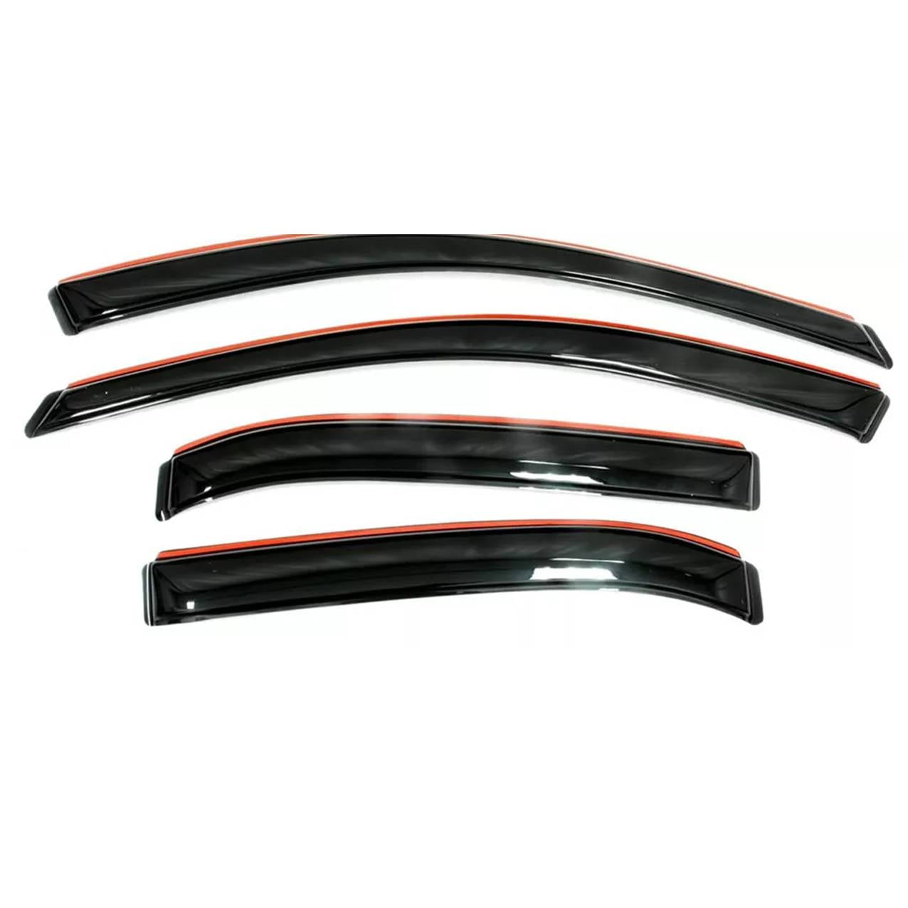 EGOESWELL 194268 In-Channel Side Window Deflectors for Cars - Interior ...