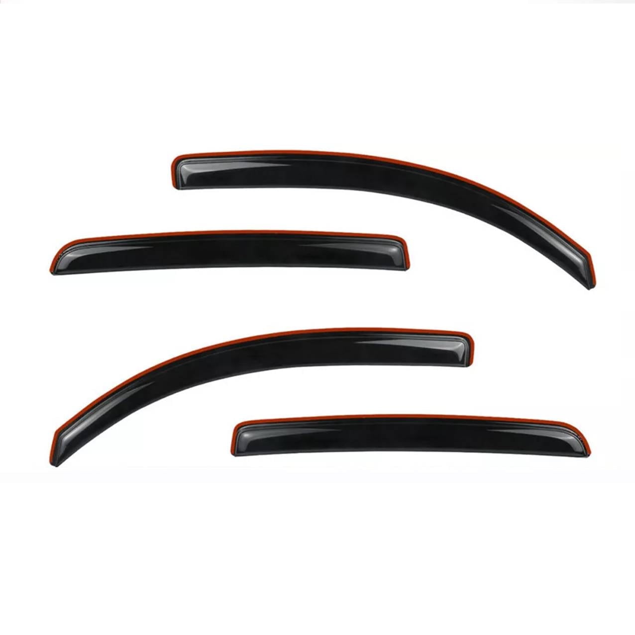 EGOESWELL 194768 In-Channel Side Window Deflectors for Cars - Interior ...