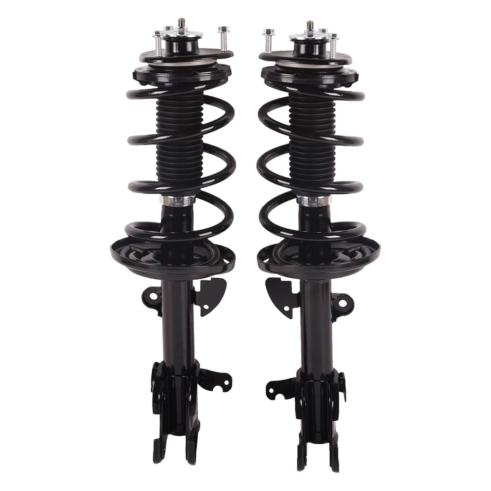 EGOESWELL 2Pcs Complete Struts Coil Springs Front Left Right Steel ...