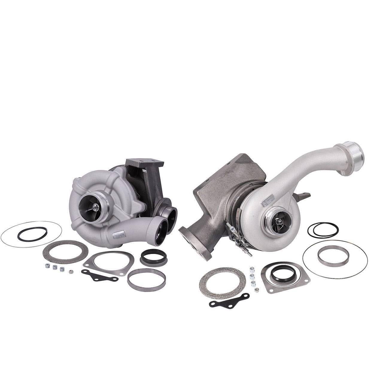 EGOESWELL 8C3Z6K682DARM Premium Silver Twin Turbocharger High + Low ...