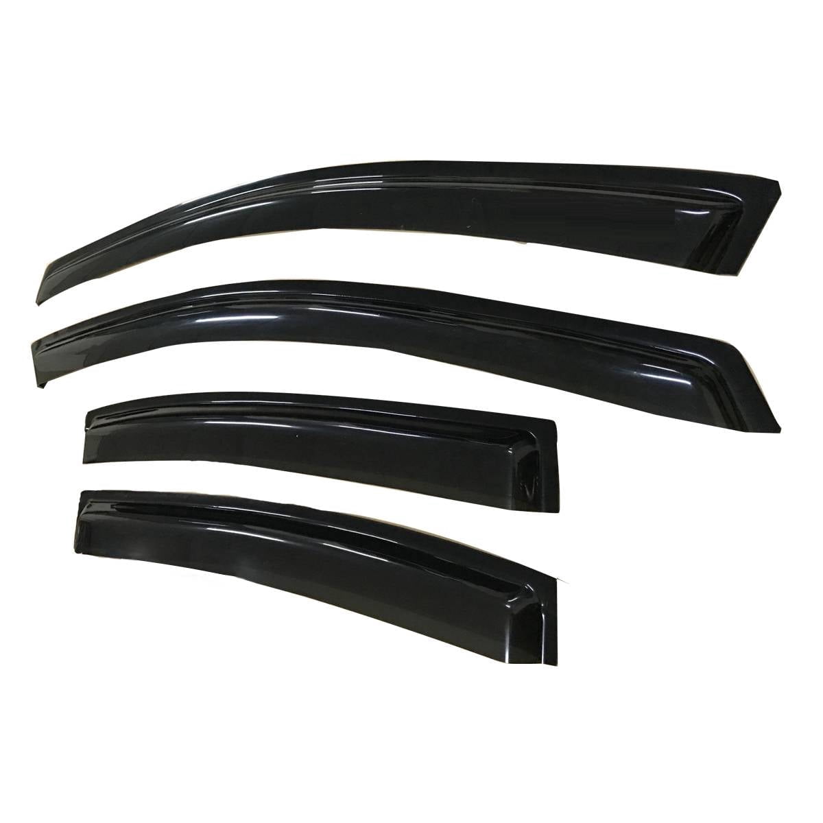 EGOESWELL 94165 Acrylic Tape-On Exterior Mount Side Window Deflectors ...