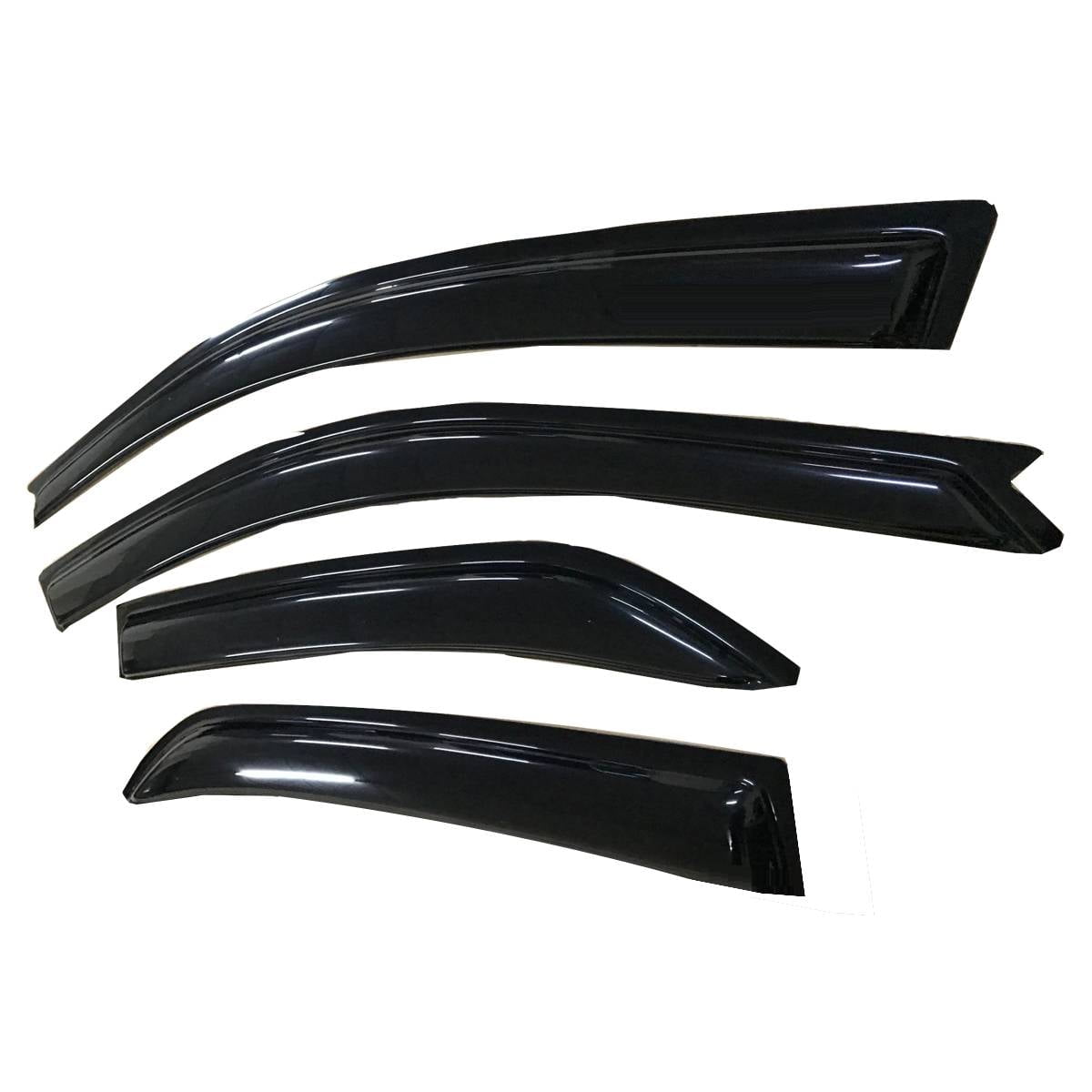 EGOESWELL 94229 Acrylic Tape-On Exterior Mount Side Window Deflectors ...