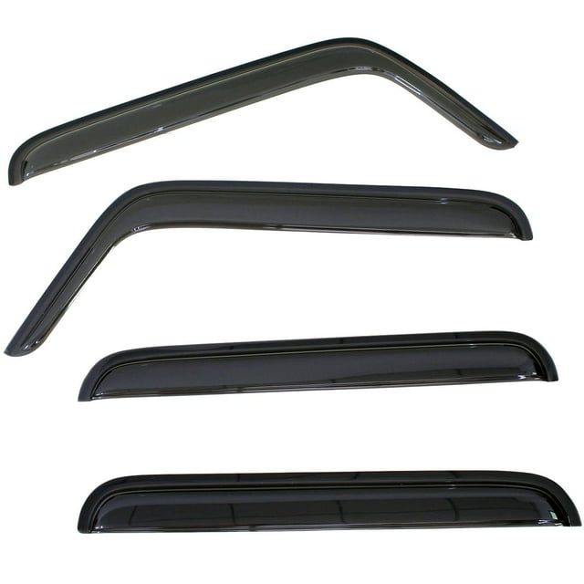 EGOESWELL 94249 Car Window Visor Vent Sun Shade Rain Guard Deflector ...