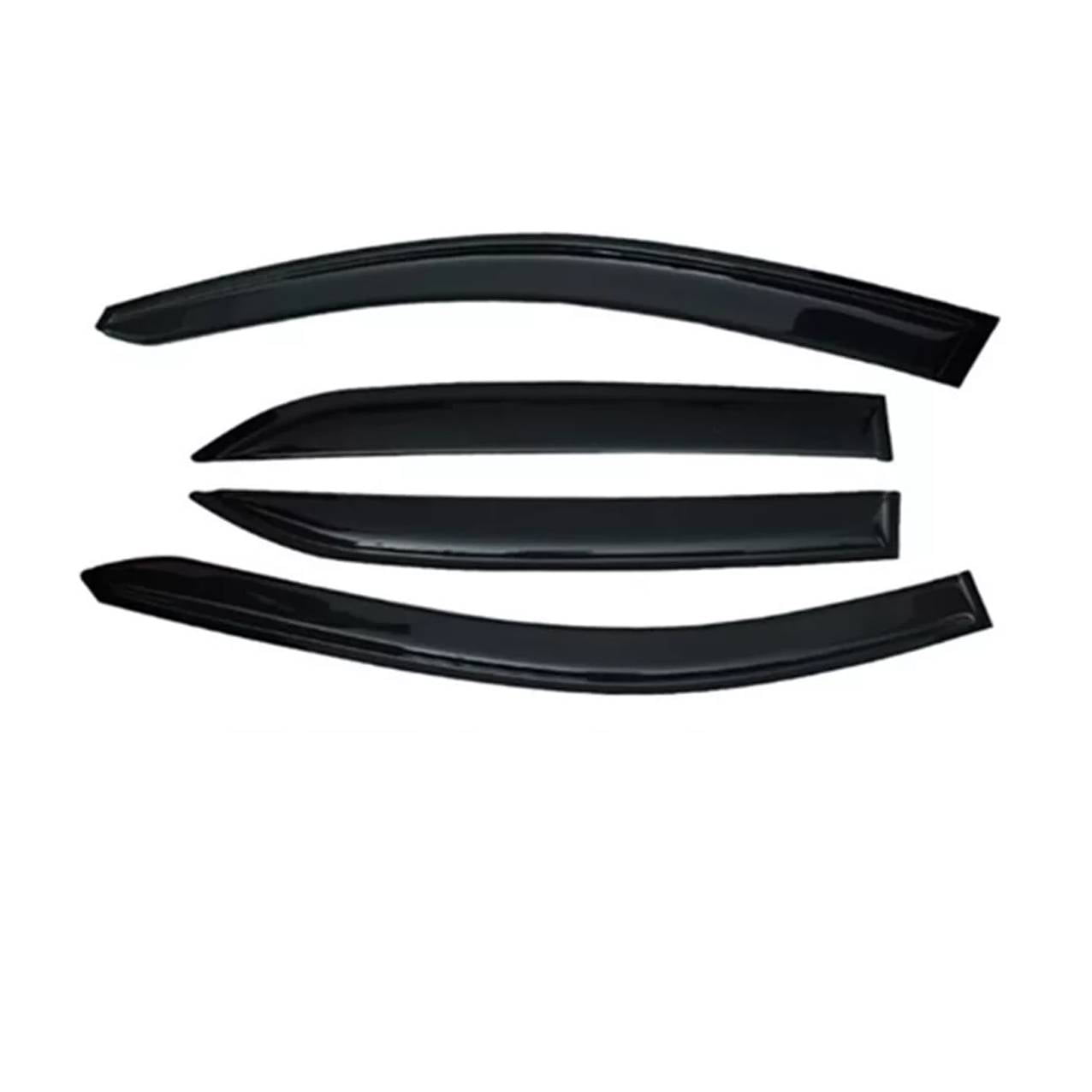 EGOESWELL 94634 Tape-On Exterior Mount Side Window Deflectors for Cars ...