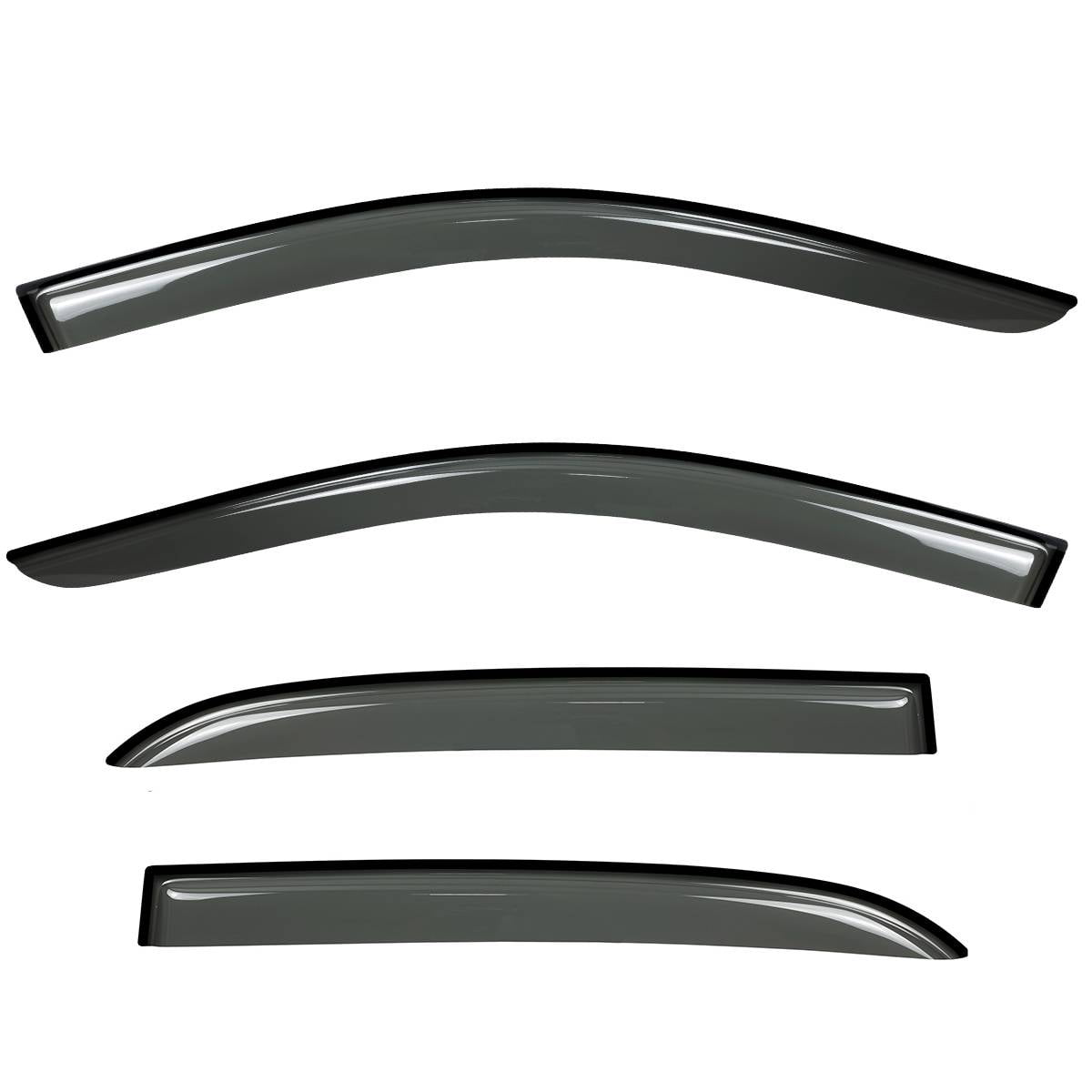 EGOESWELL 94943 Acrylic Side Window Deflectors for Cars - Vent Visor ...
