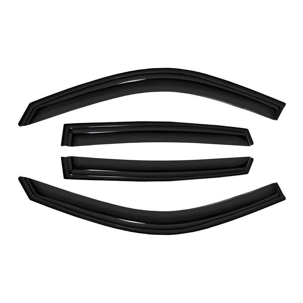 EGOESWELL 94963 Tape-On Exterior Mount Side Window Deflectors for Cars ...