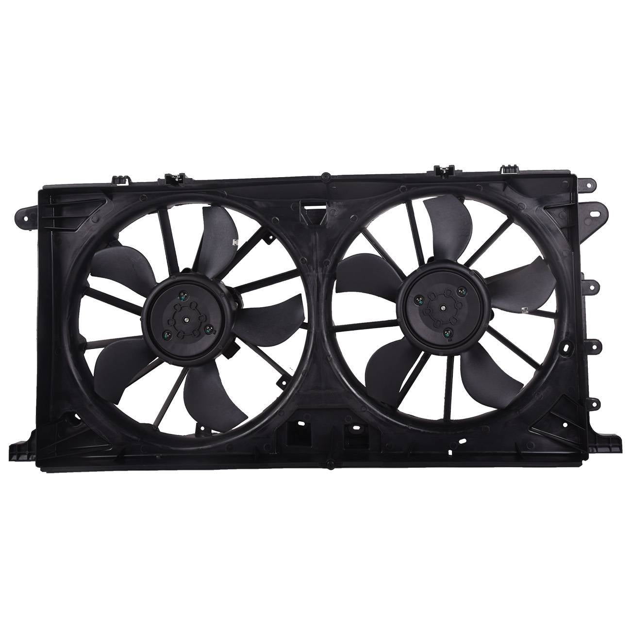 EGOESWELL Radiator and Condenser Fan Assembly Dual HL3Z-8C607-D ...
