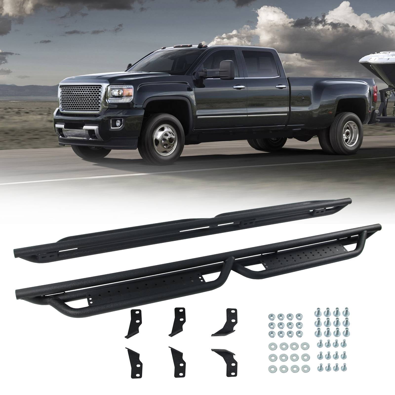 EGOESWELL ICF011921163 Left & Right Side Step Running Boards for Double ...