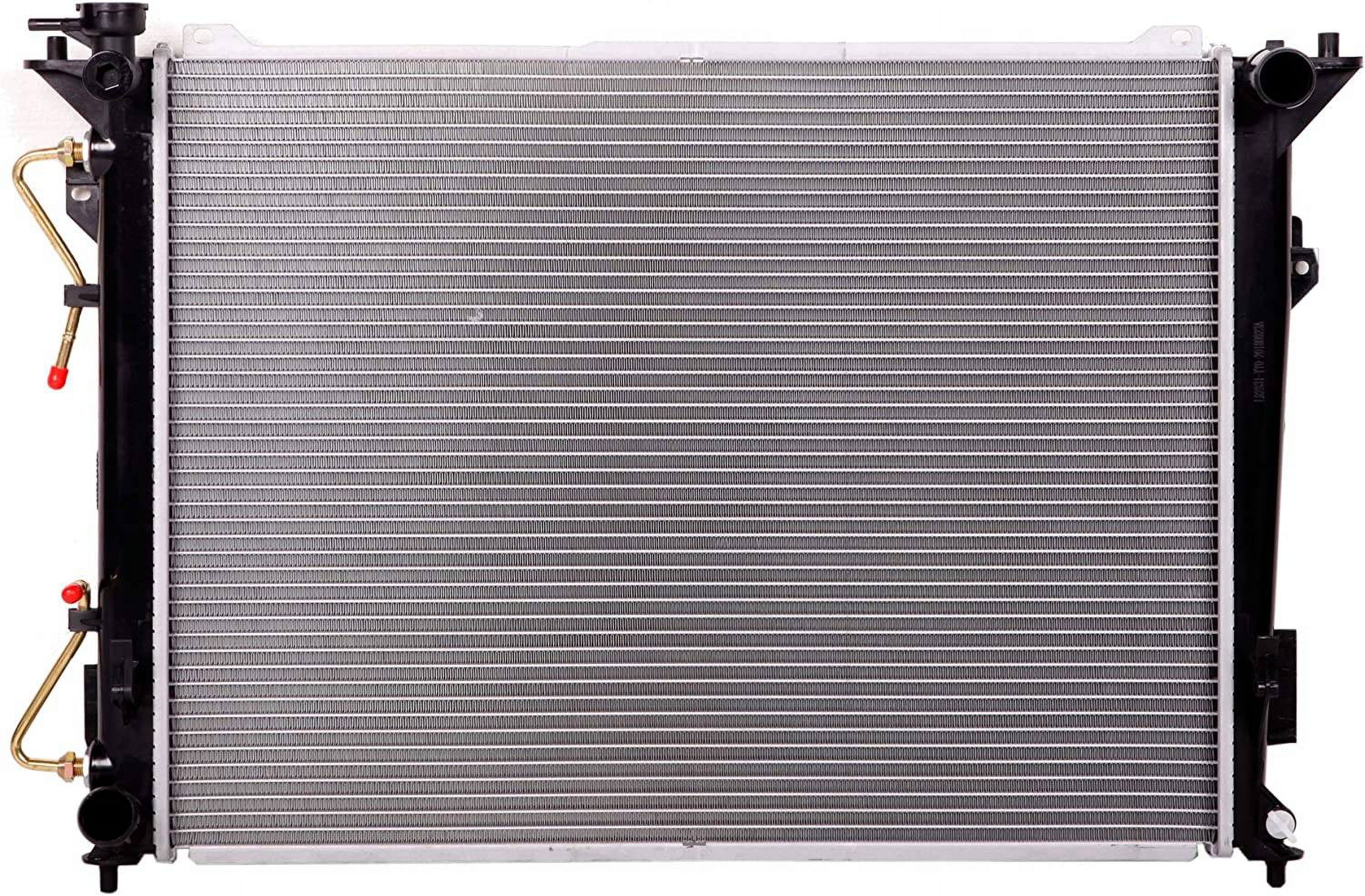 EGOESWELL LR2831 High-Performance 1-Row Radiator, Unpainted Aluminum ...