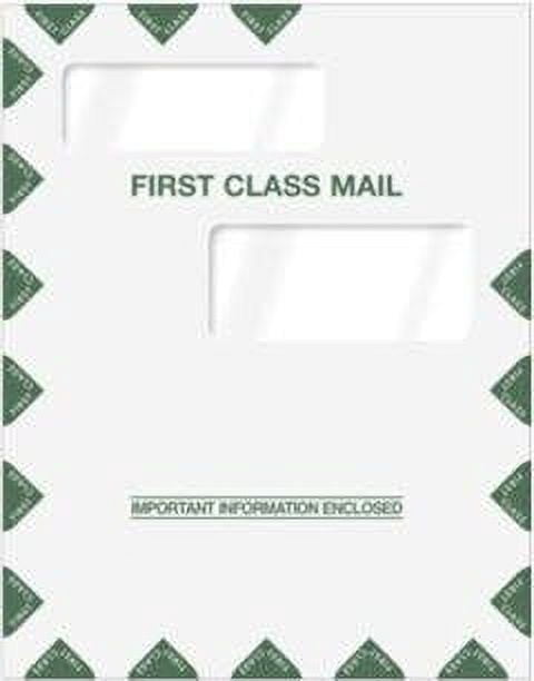 EGP Double Window Tax Organizer Envelope, Size 9 x 11 1/2, Quantity 100 ...
