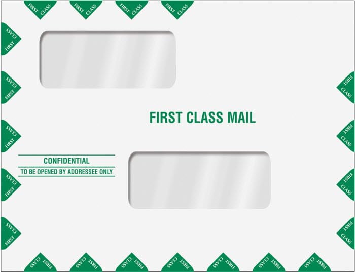 EGP Double Window Tax Return Mailing Envelope, 100 Envelopes - Walmart.com