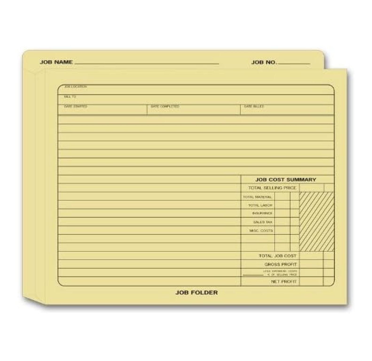 EGP Expandable Job Folder, 12" x 10", 50 Folders - Walmart.com