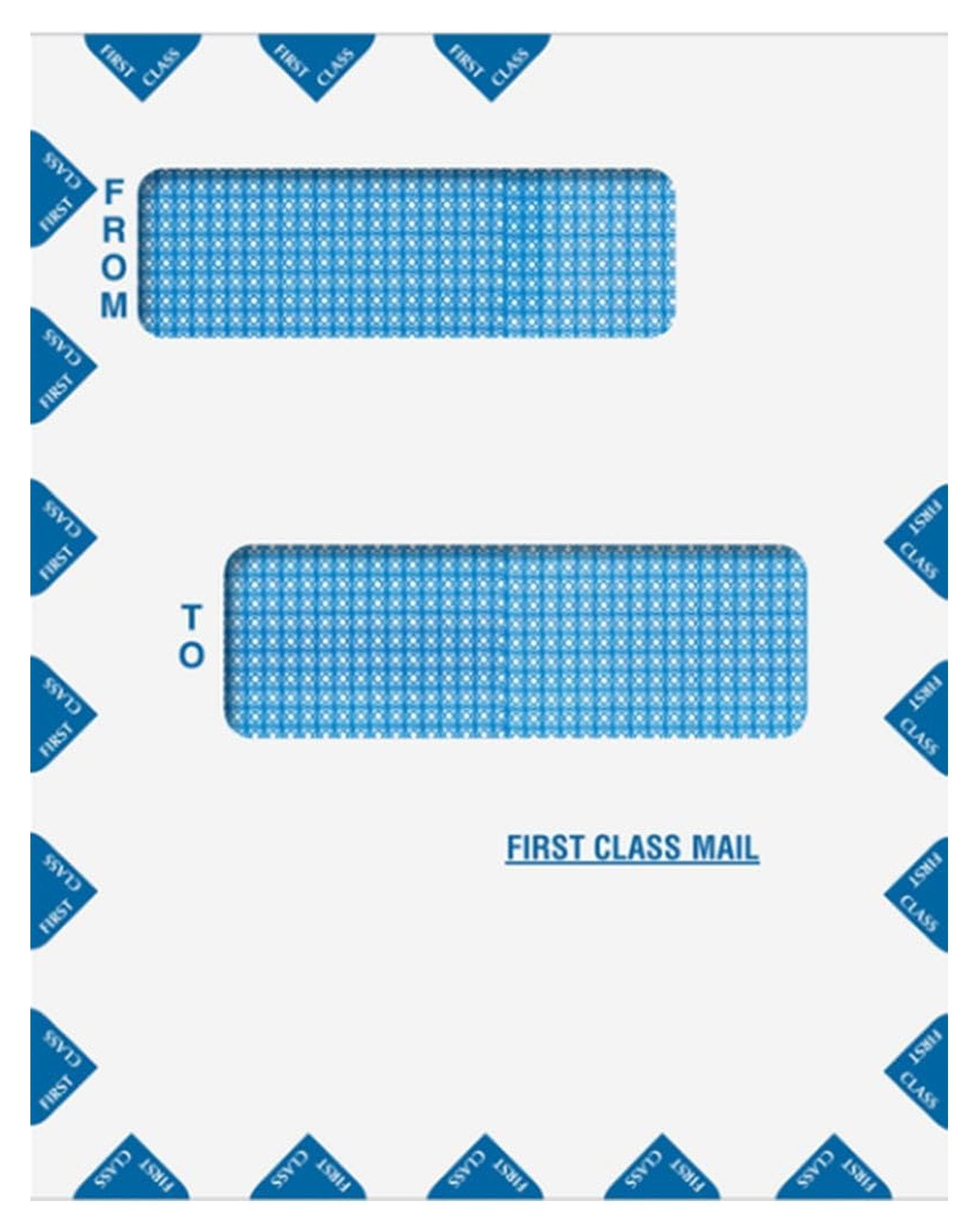 EGP First Class Mail Envelopes - 100 Pack, 9.5 x 12 Inch Double Window ...