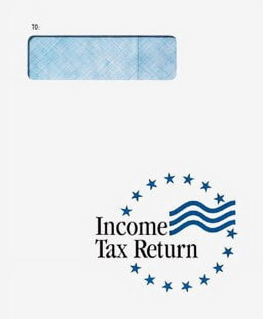 EGP Income Tax Return Window Stars Envelope, Quantity 100, Peel and ...