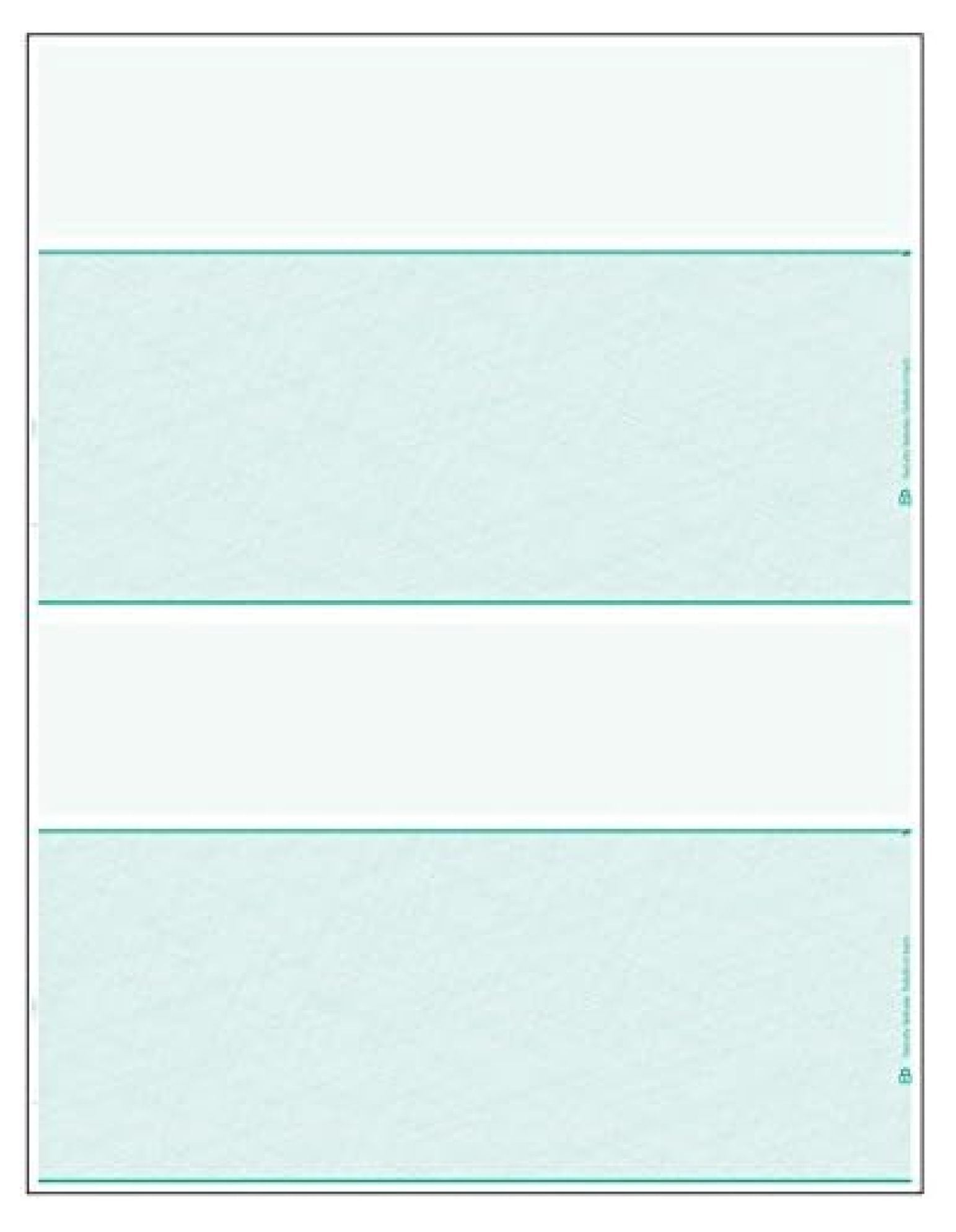 EGP Laser Blank Check Stock Two per Page Letter Sized, 1000 Checks ...