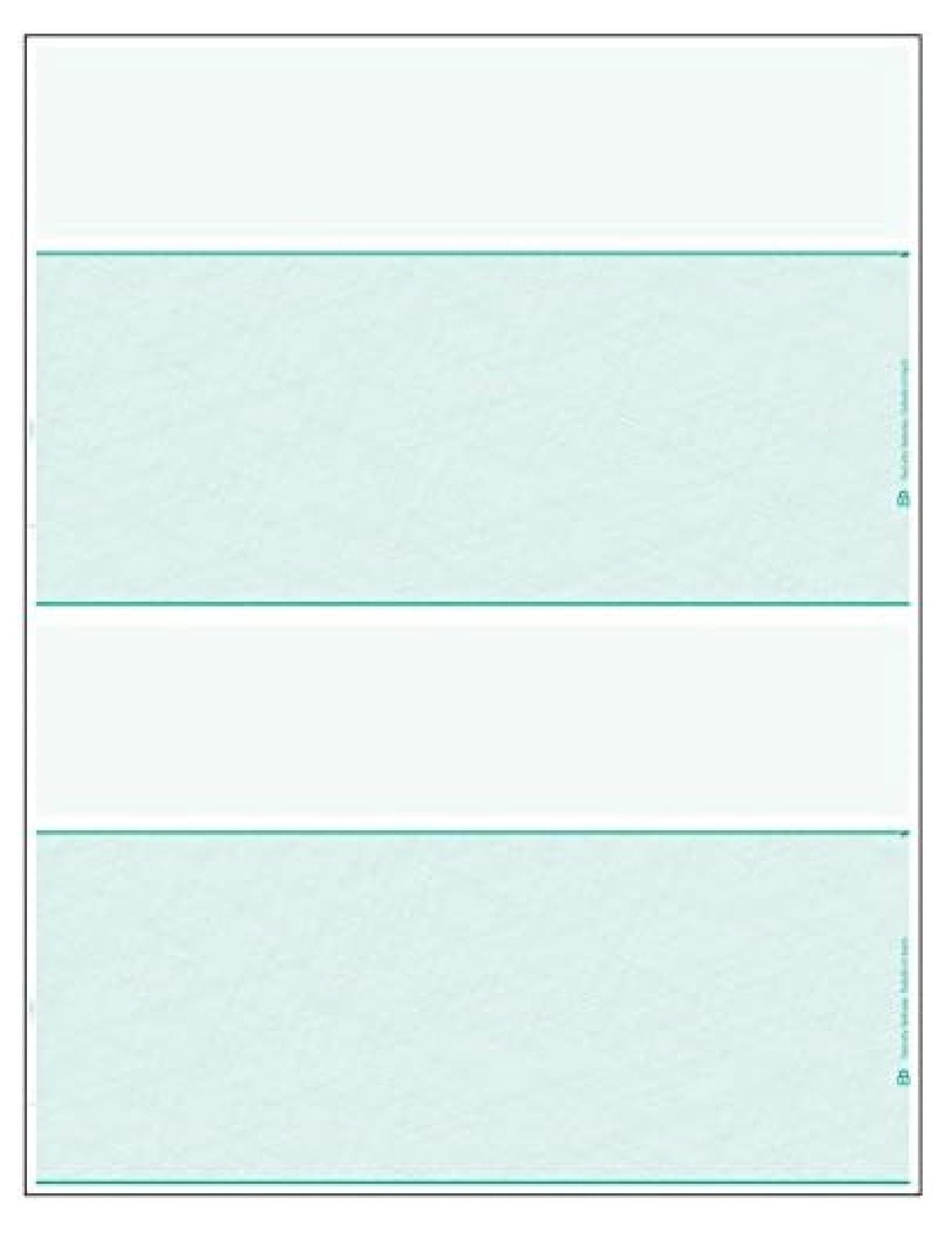 EGP Laser Blank Check Stock Two per Page Letter Sized, 1000 Checks ...