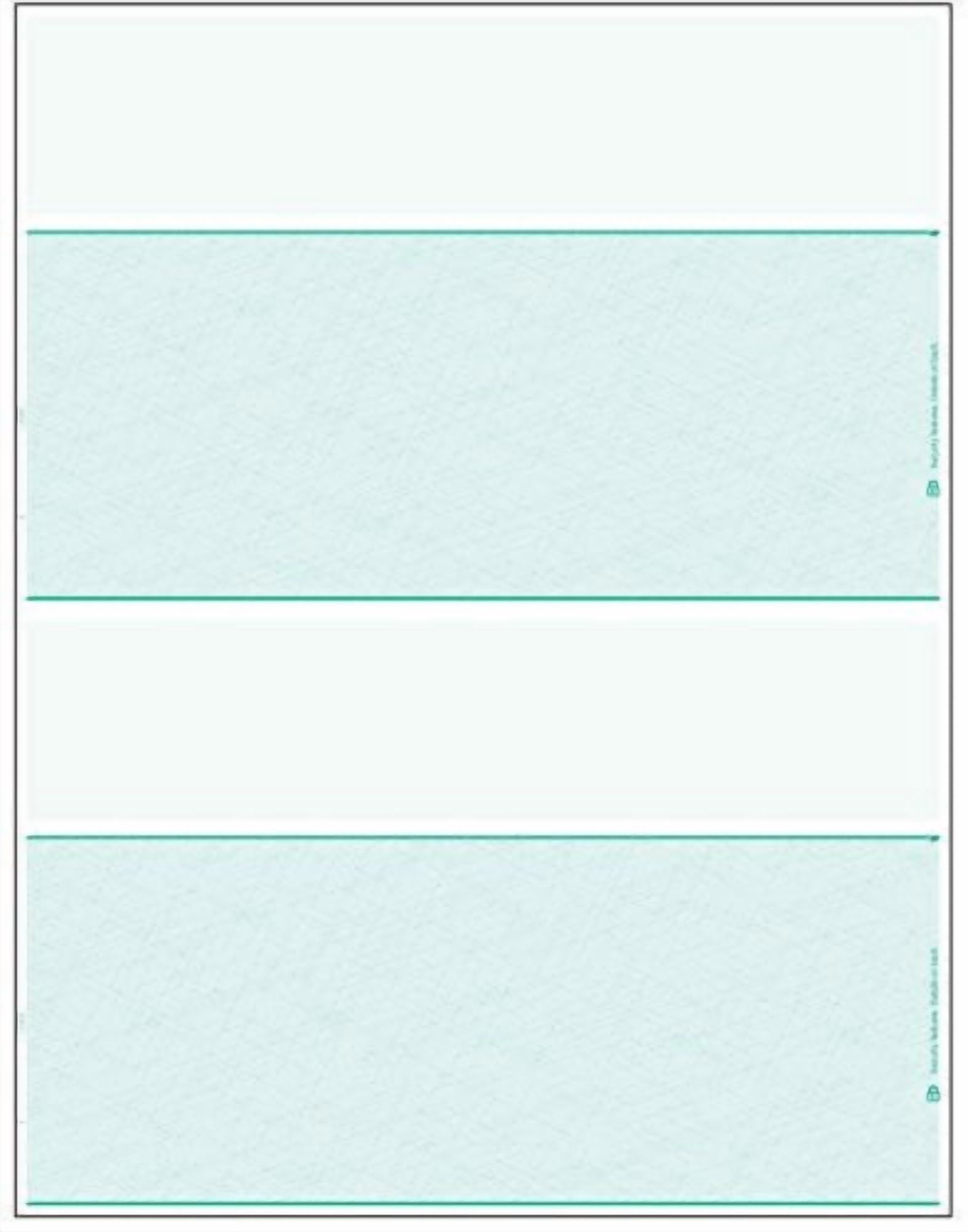 EGP Laser Blank Check Stock Two per Page Letter Sized, 1000 Checks ...