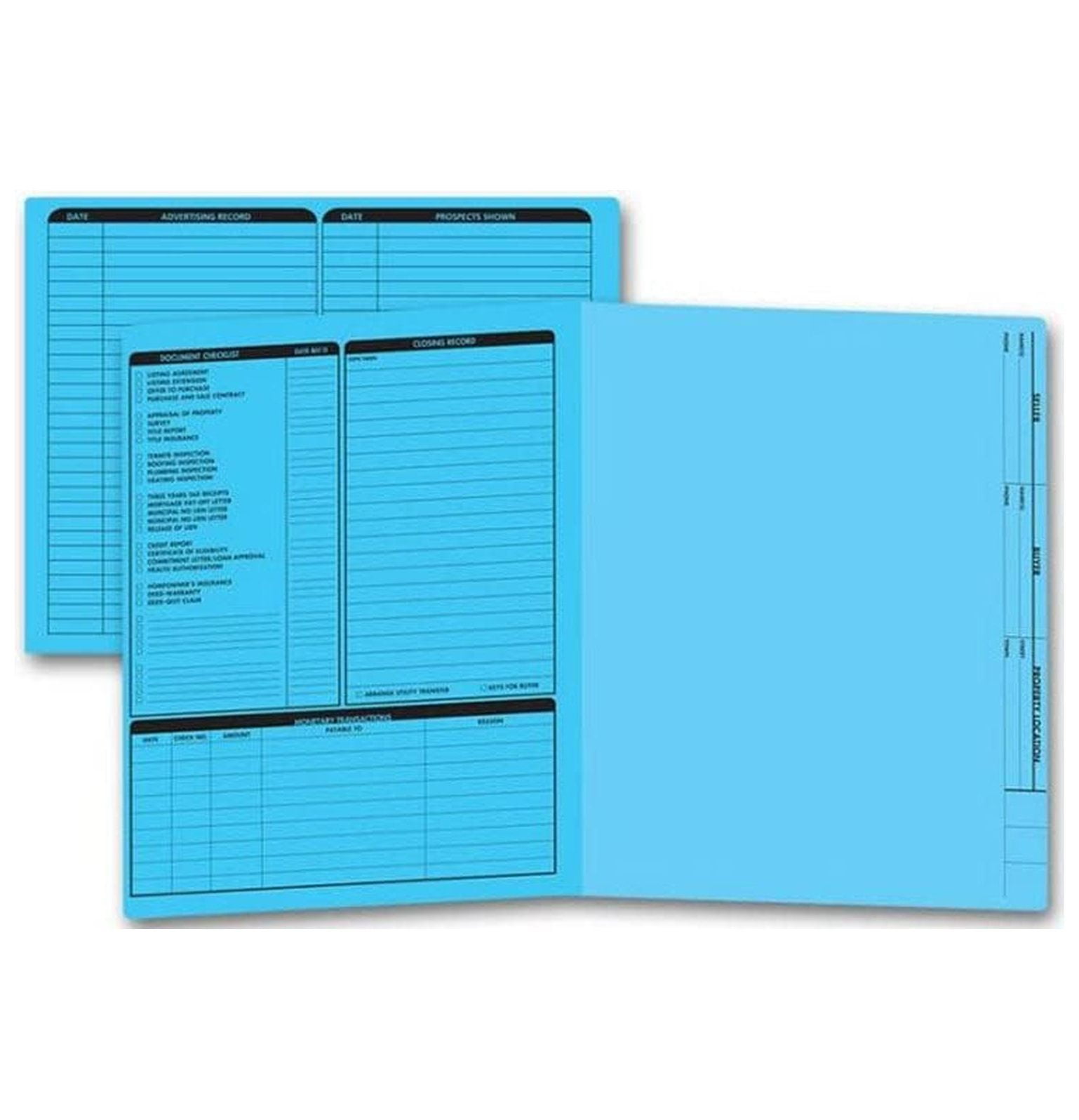EGP Letter Size Real Estate Listing Folder Left Panel - 50 Folders ...