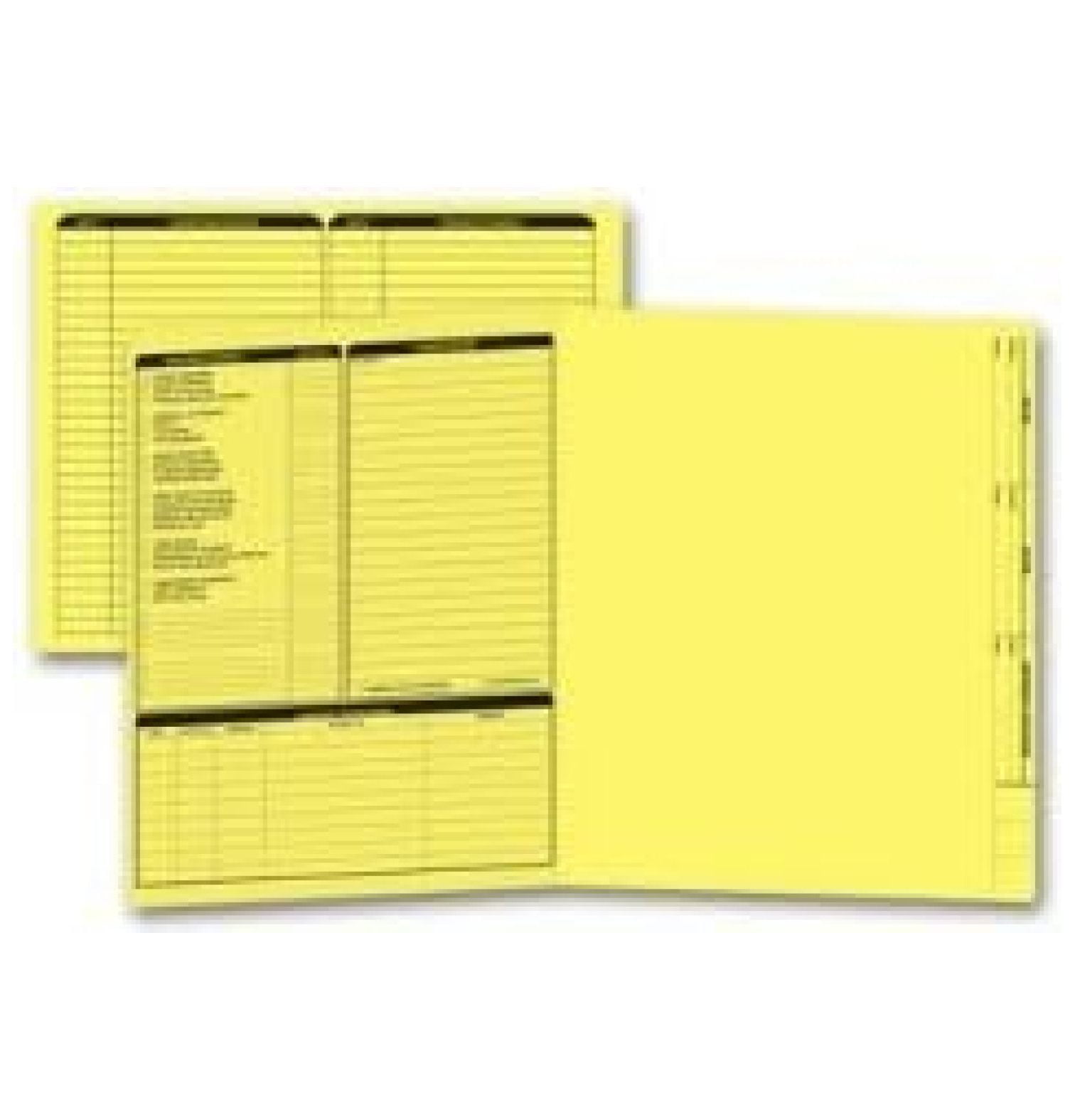 EGP Letter Size Real Estate Listing Folder Left Panel - Yellow - 50 ...