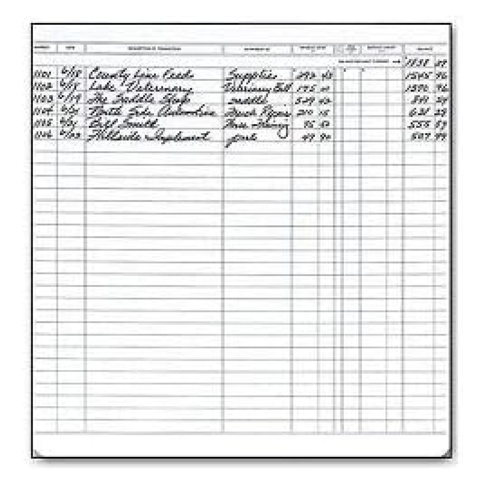 EGP Register for Executive Deskbook Checks, 5 Registers - Checkbook ...