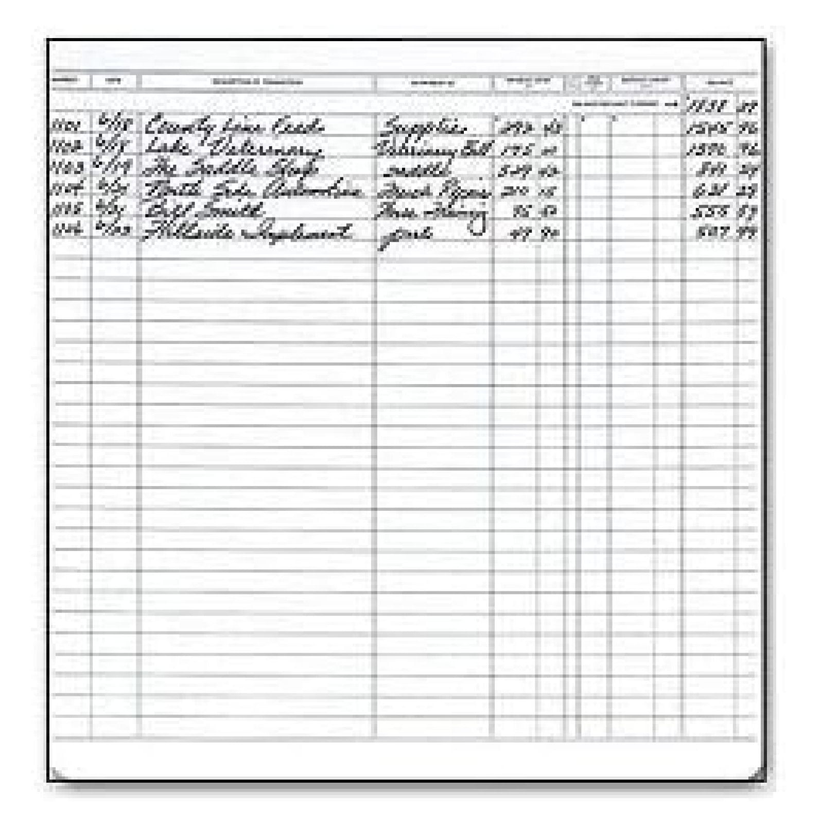 EGP Register for Executive Deskbook Checks, 5 Registers - Checkbook ...
