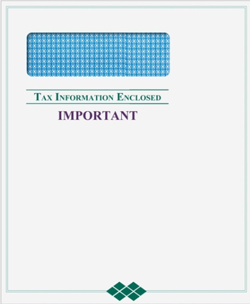 EGP Single Window Tax Information Enclosed Envelope, 9 1/2 x 11 1/2 ...