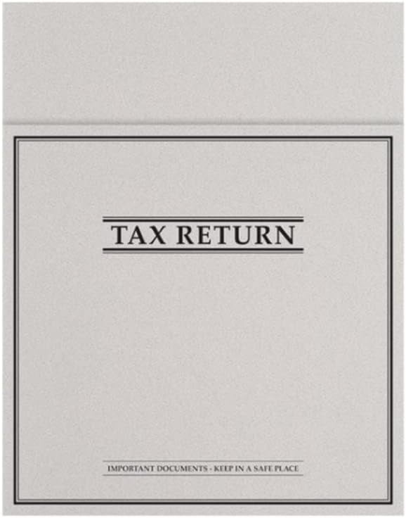 EGP Tax Return Folder, Quantity 50, Stone Finish Cut-Away Format, 2 ...