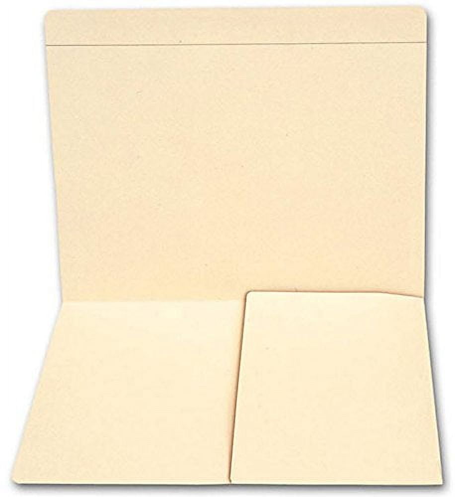 EGP Top Tab Half Pocket Manila Folder 11 pt, 100 Folders - Walmart.com