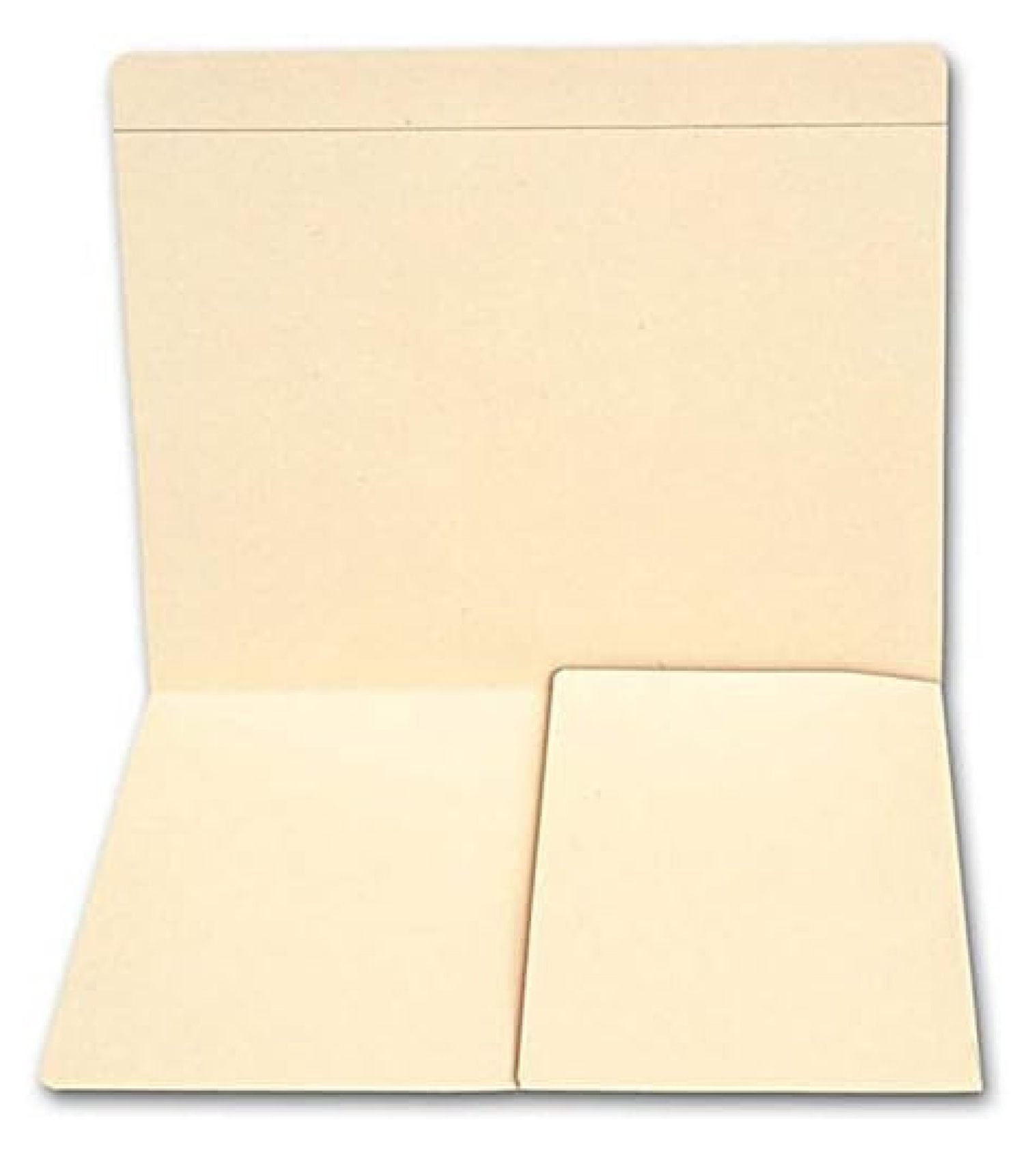 EGP Top Tab Half Pocket Manila Folder 11 pt, 100 Folders - Walmart.com